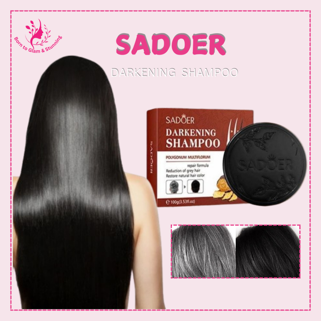 Sadoer Hair Darkening Shampoo 100 grams | Shopee Philippines