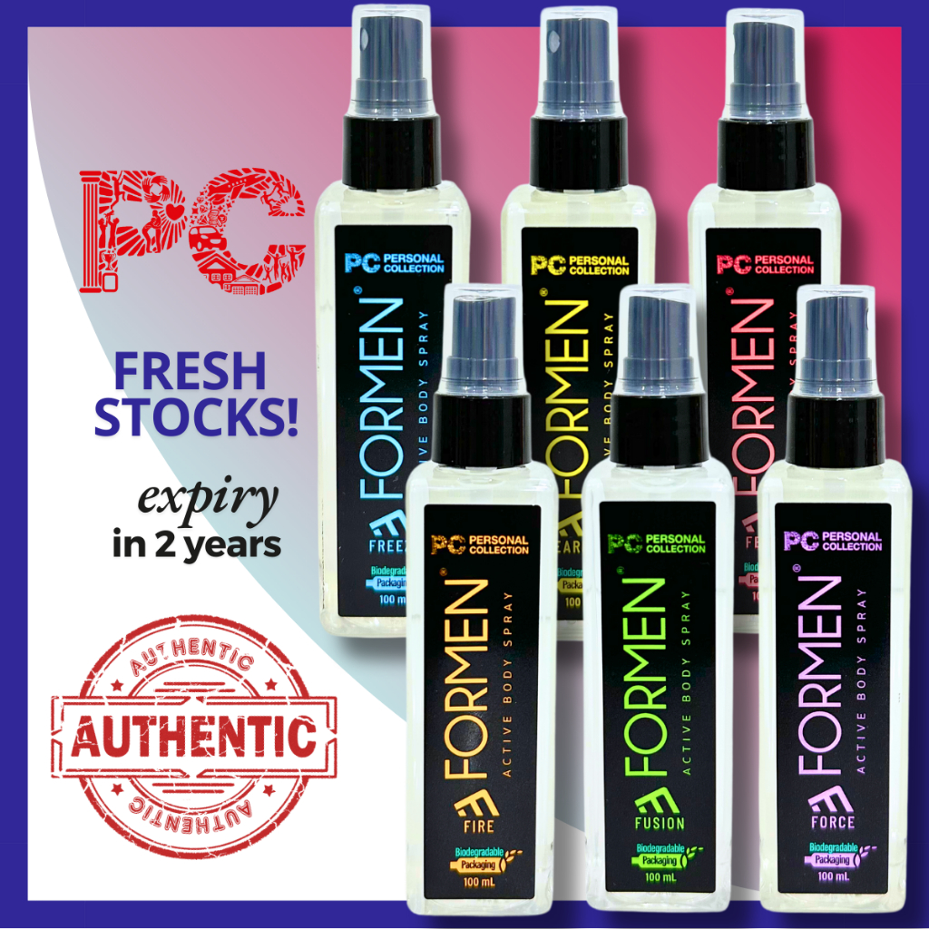 Formen Active Body Spray Fire Force Freeze Fusion Fearless Fever 100ml ...