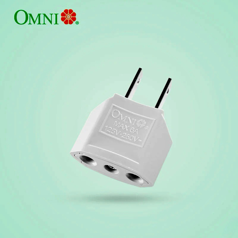 Omni Regular Adapter Socket Plug Outlet Adapter -Model WRA-001 6A-250v ...