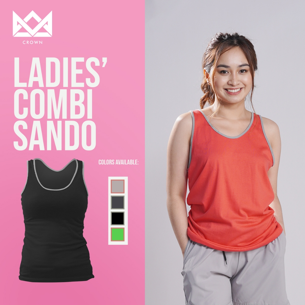 Crown Sando for Women Sleeveless Comfortable Tops for Women Tank Top ...