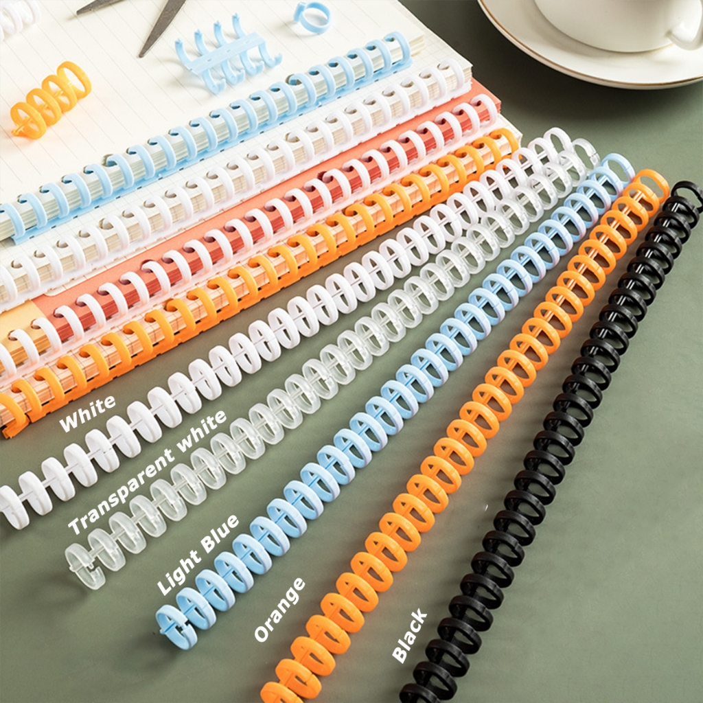 DIY 30-Hole Notebook Binding Spiral Rings For A5 B5 Paper Loose-leaf ...