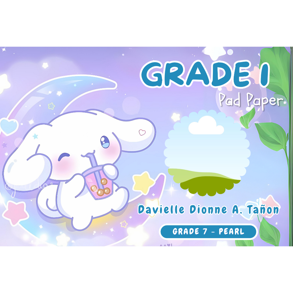 CUSTOMIZED PAD PAPER (Grade 1, 2, & 3) | Shopee Philippines