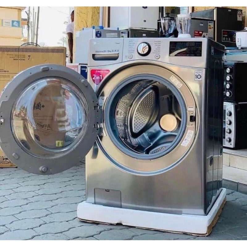 LG Washing Machine 20kg Capacity, Front Loading with Dryer - Inverter ...