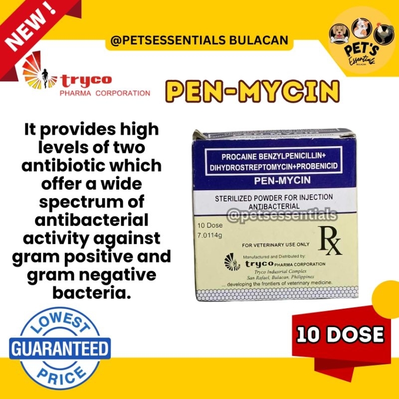 PEN-MYCIN 10 DOSE (ANTIBACTERIAL) | Shopee Philippines