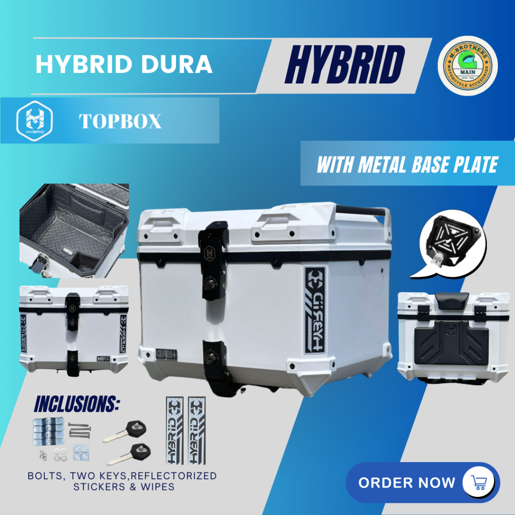 Set for Hybrid V3 White HYBRiiD Dura 45 Liters Dual Lock ABS Hard ...