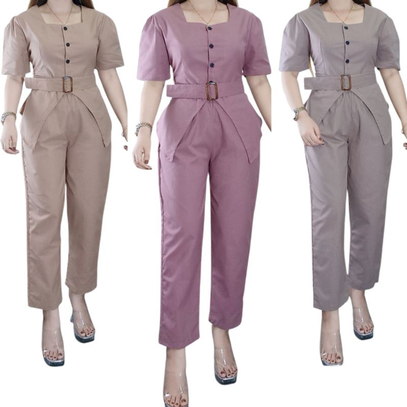 DT Fiona Coords Terno blouse and pants Coordinates with Belt ...