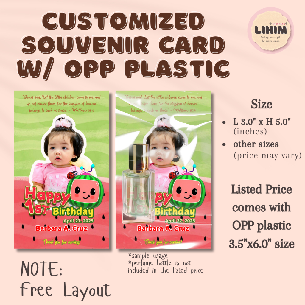 Souvenir Cards (Customizable/Personalized) | Shopee Philippines