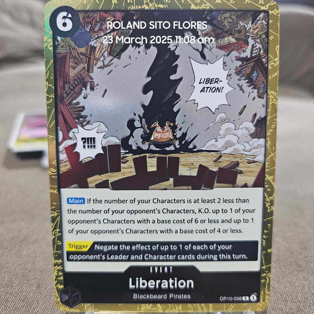 One Piece TCG [English] OP10-098 R Liberation | Shopee Philippines