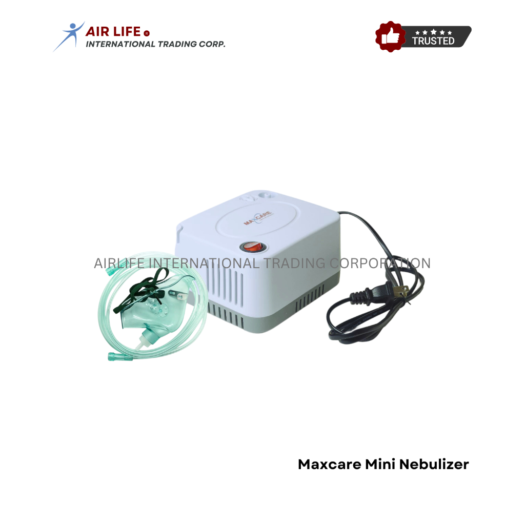 Mini Nebulizer Complete Set with Air Tube, Filters and Mask - High ...