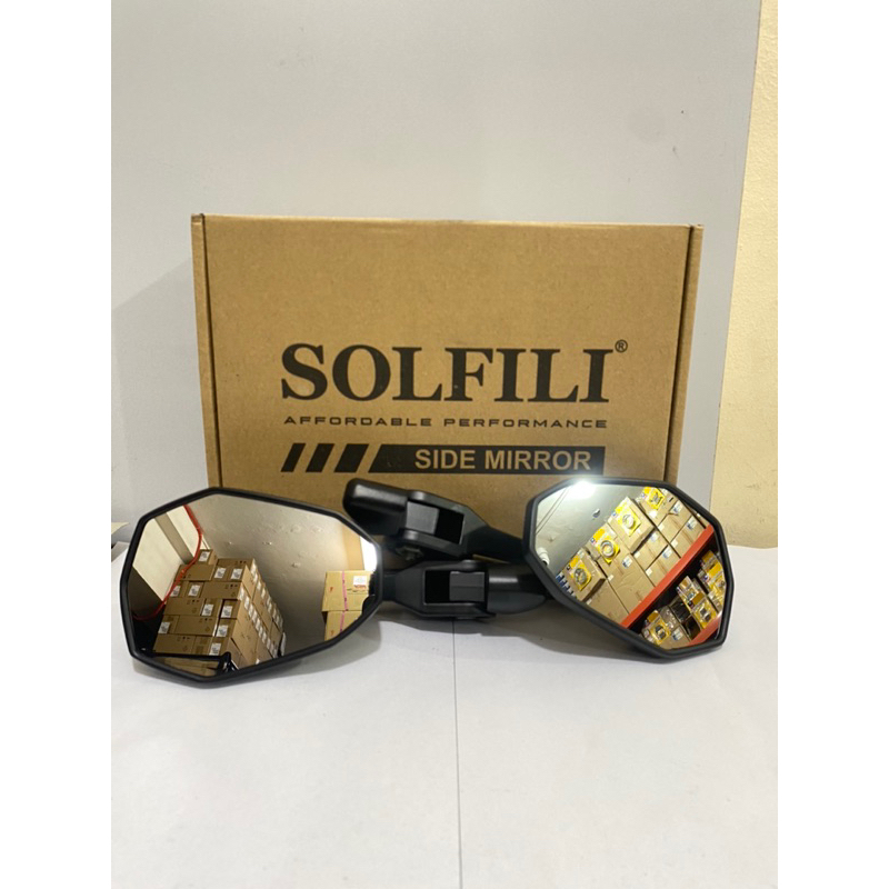 SOLFILI SIDE MIRROR VIS-01 BLACK | Shopee Philippines