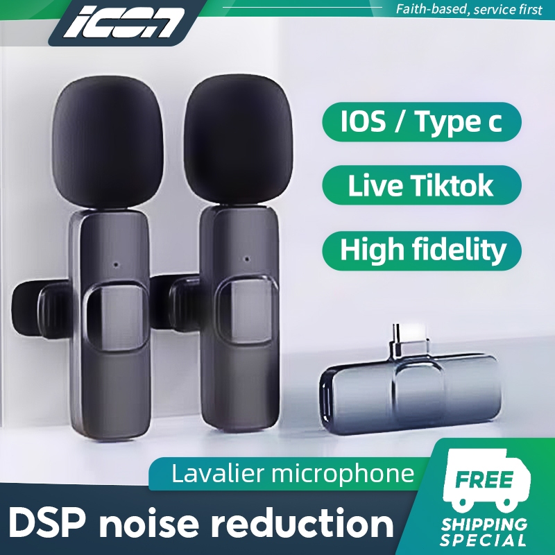 ICON K9 Wireless Lavalier Microphone for videoke Network Video Shooting ...