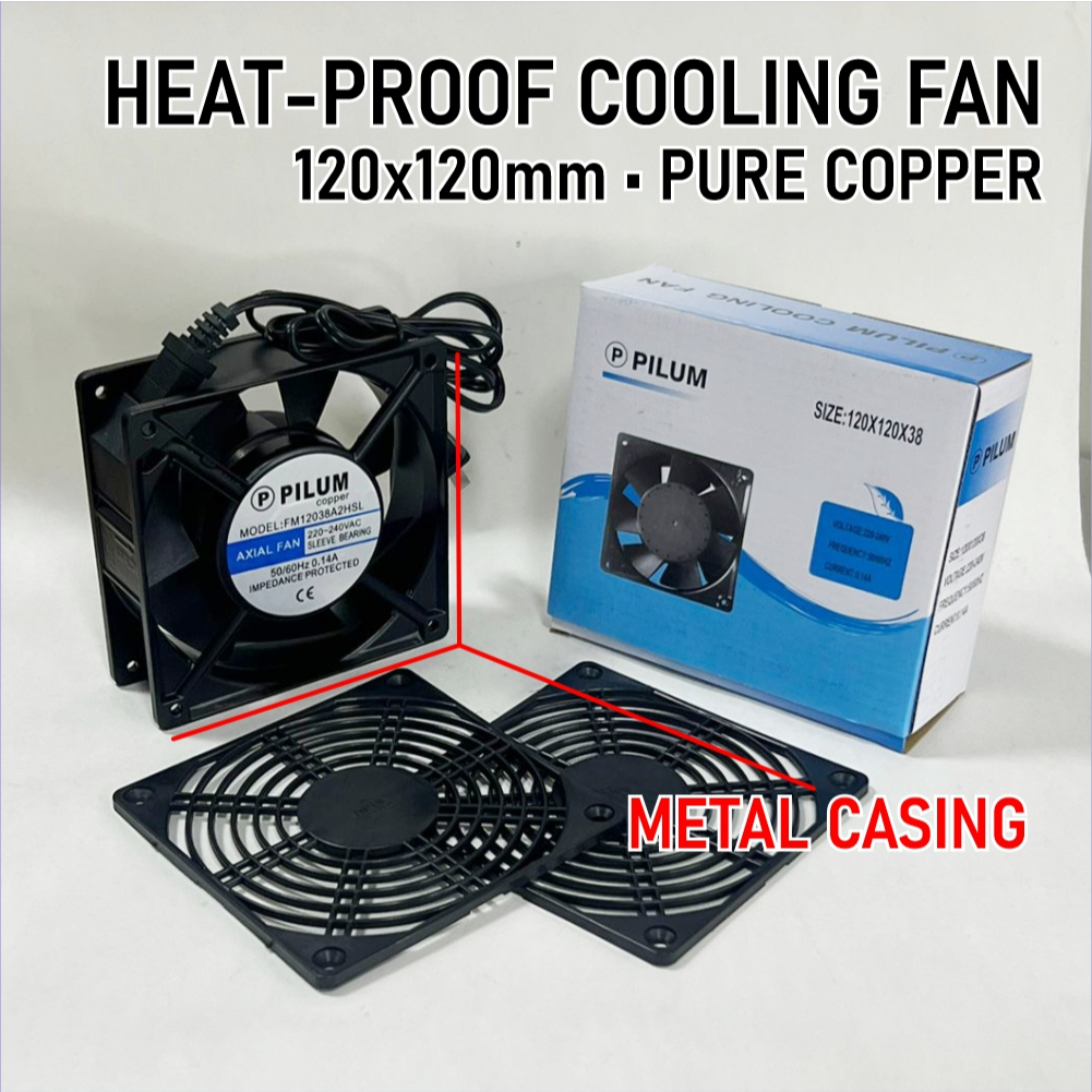 120x120mm Cooling Fan Ready to Use Metal Casing / Heat-proof / Complete ...