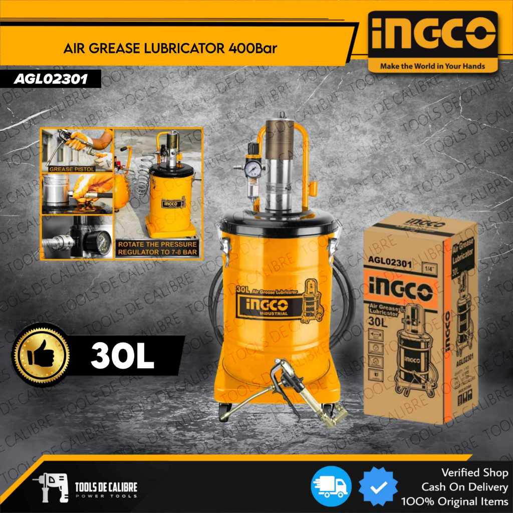 INGCO Air Grease Lubricator AGL02301 30L/400Bar | Shopee Philippines
