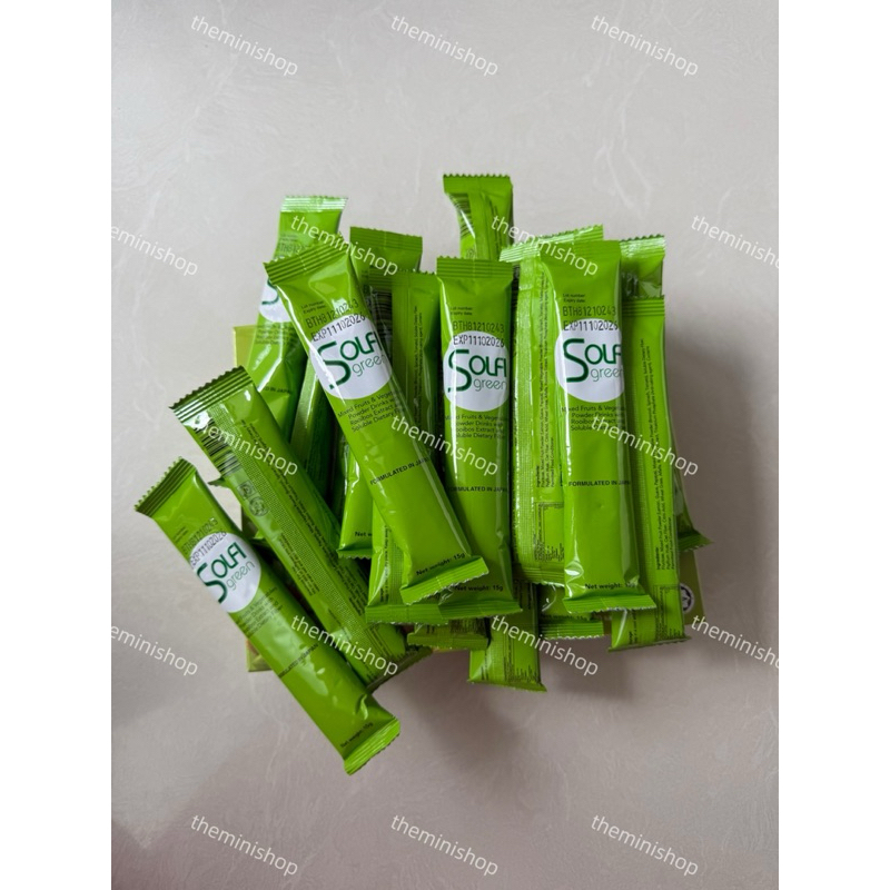 [BY SACHETS] Solfi Green Mixed Fruits & Vegetables Powder Drink With ...