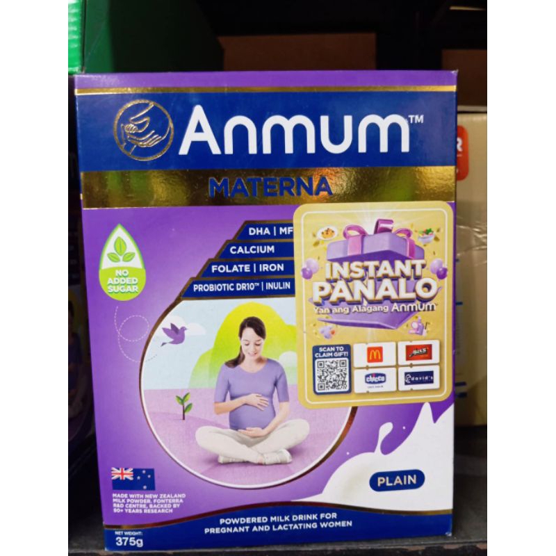 ANMUM MATERNA PLAIN FLAVOR 375g | Shopee Philippines