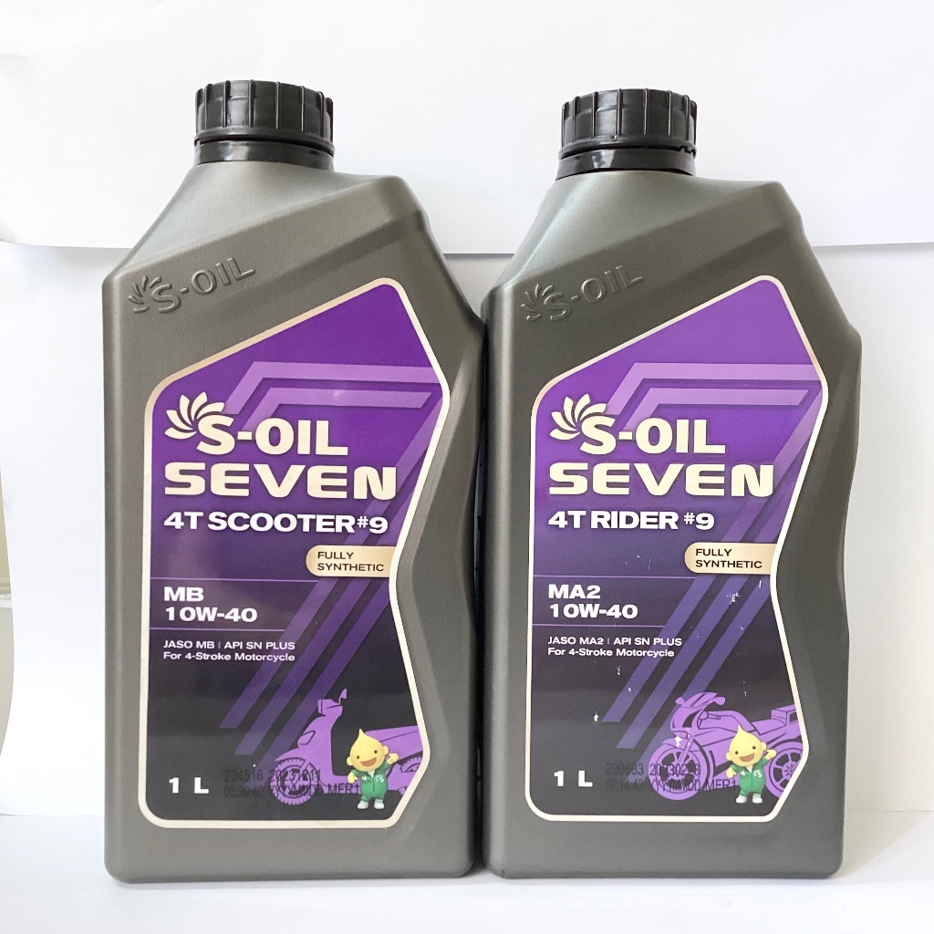 S-OIL SEVEN 4T Scooter / Rider #9 Fully Synthetic 1 0W-40 4-stroke ...