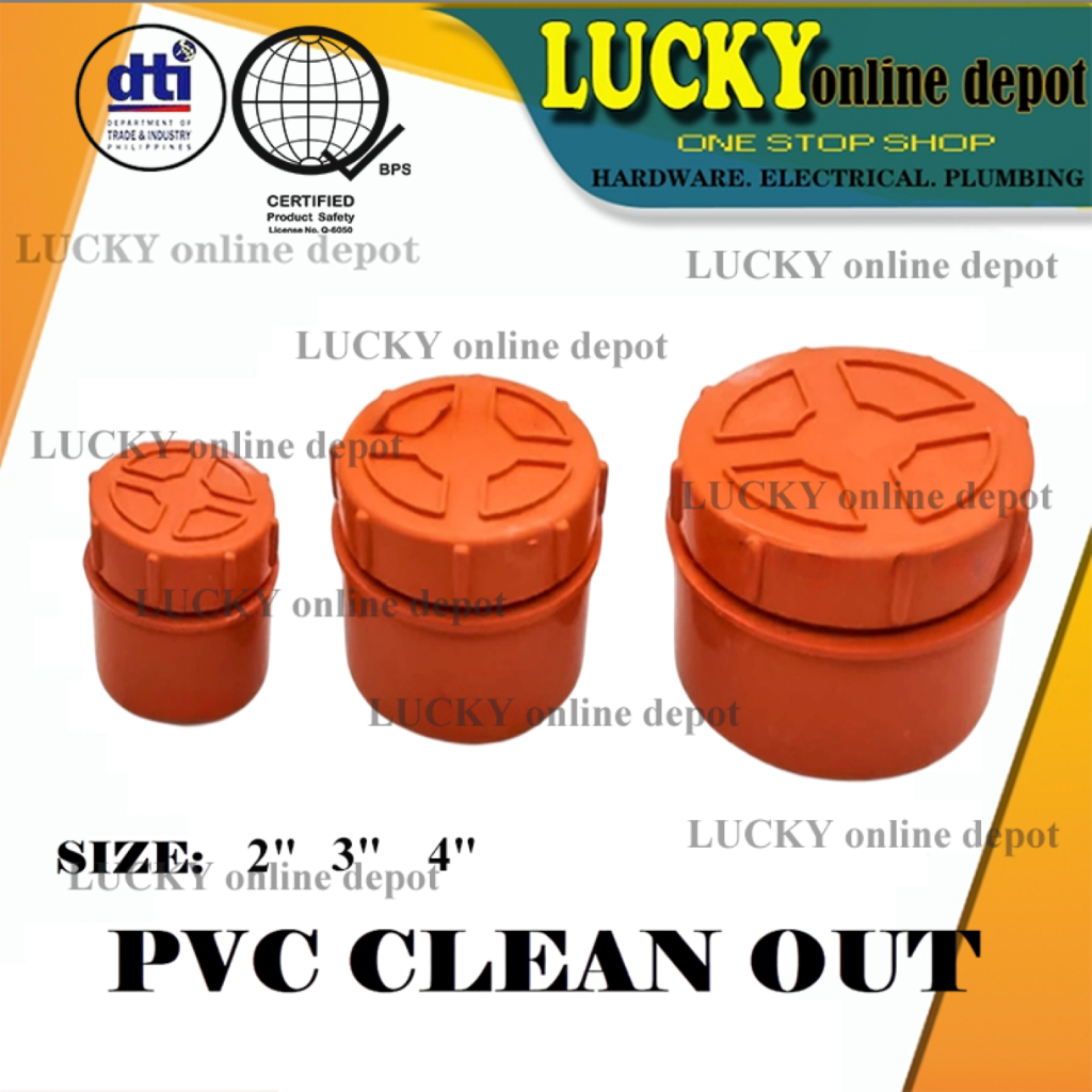 ORANGE PVC CLEANOUT SANITARY PIPE FITTINGS | Shopee Philippines