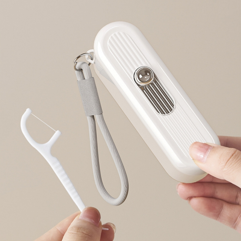 Dental Floss Box Automatically Pops Up, Portable Ultra-Fine Dental ...