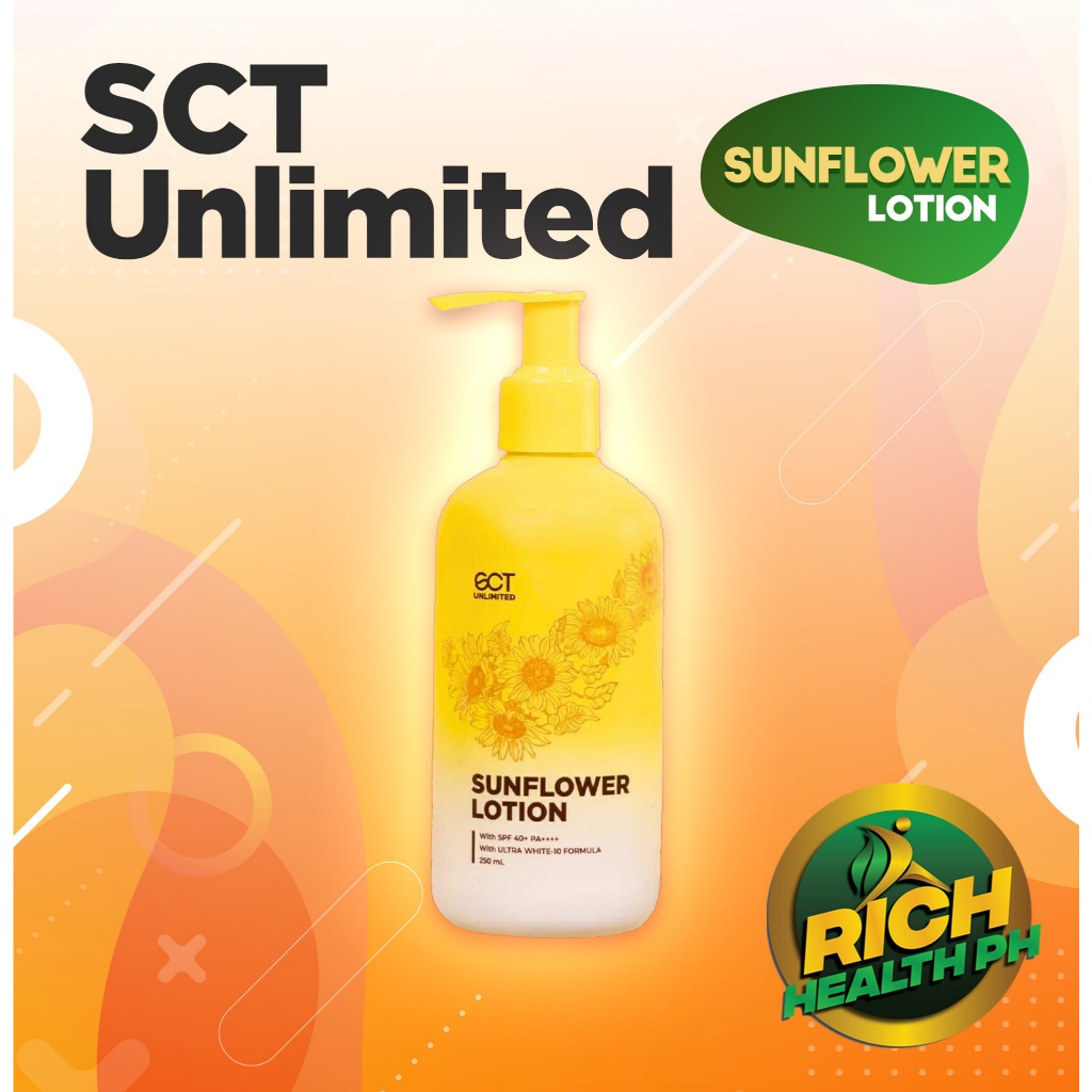 SCT Unlimited Sunflower Lotion New & Improved w/ Spf Ultra White-10 ...
