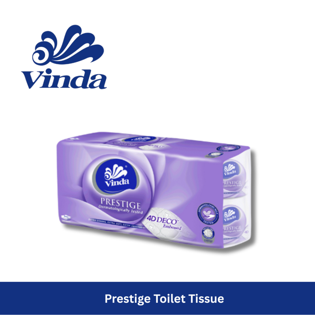 Vinda Prestige 4D Toilet Tissue 3PLY (8 Rolls) | Shopee Philippines