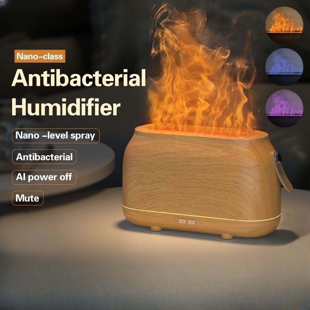 health air humidifier Antibacterial flame air purifier aroma diffuser ...