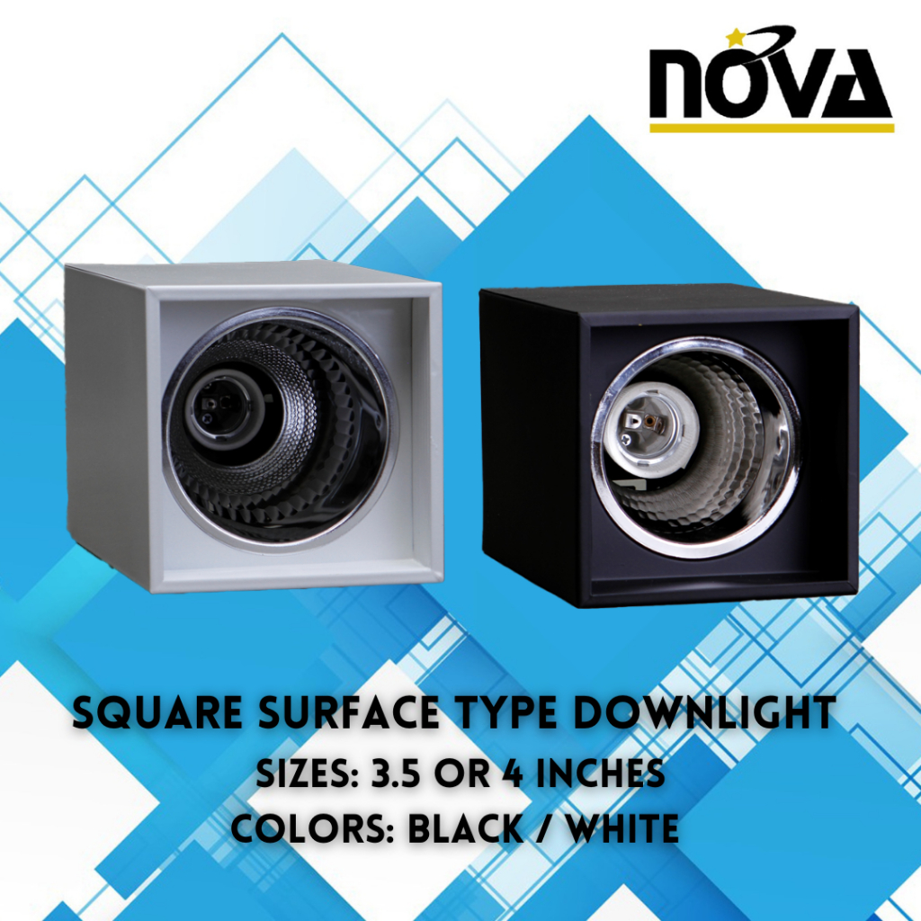 Nova Square Surface Type Downlight (3.5/4 inches) | Shopee Philippines