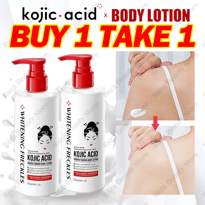 Kojic Acid Brightening Body Lotion Moisturizing Lightening Improve Skin Body Lotion 250ml ...
