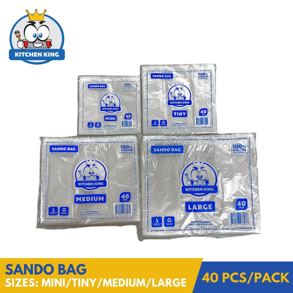 Kitchen King Sando Bag - Mini / Tiny / Medium / Large - Clear - 40pcs ...