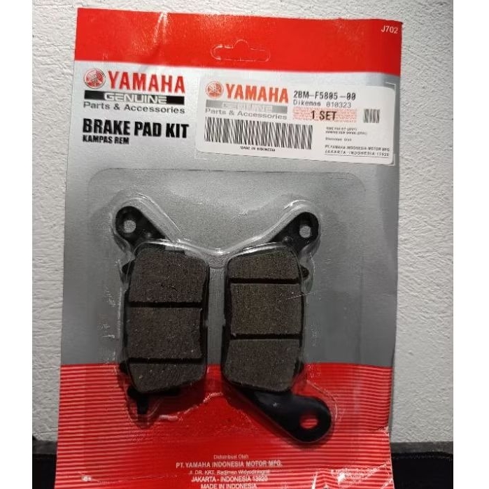 Yamaha Mio i 125/ Mio Soul I 125/ M3. Front Brake Pad Genuine Parts ...
