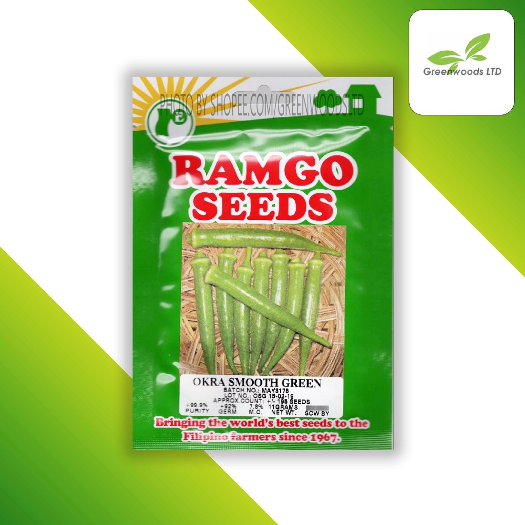 Ramgo RPD OKRA SMOOTH GREEN Seeds 11g gws31207 | Shopee Philippines