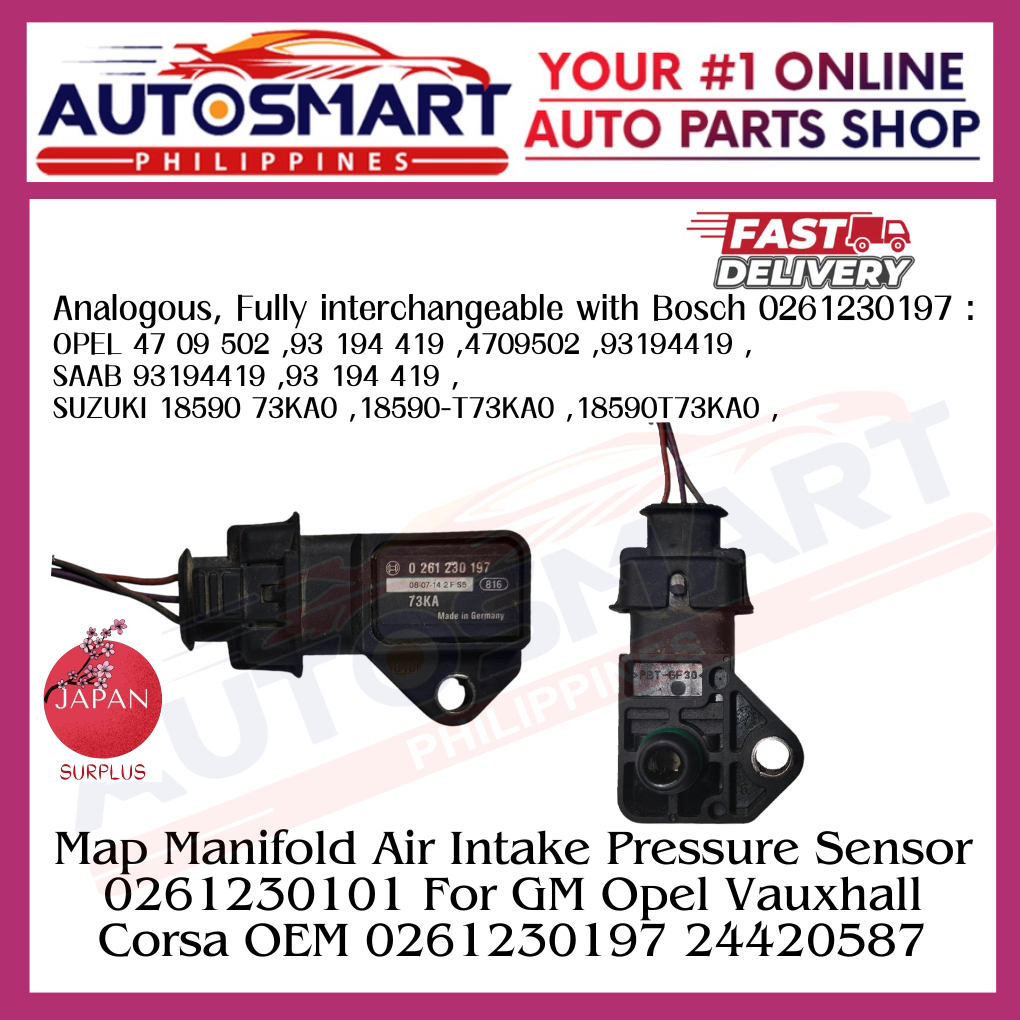 Intake Manifold Pressure Sensor MAP Boost pressure sensor, Absolute ...