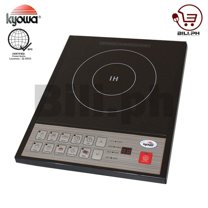 Kyowa 1400Watts Crystal Glass Plate Induction Cooker with Press Control ...