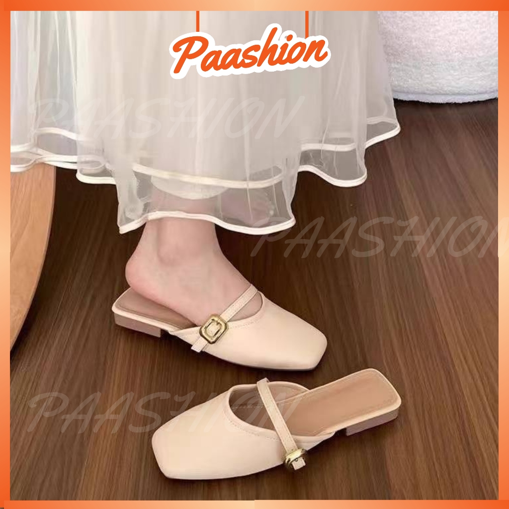 Paashion New Closed Toe Korean Comfy Chic Soft Rubber Material Sandals ...