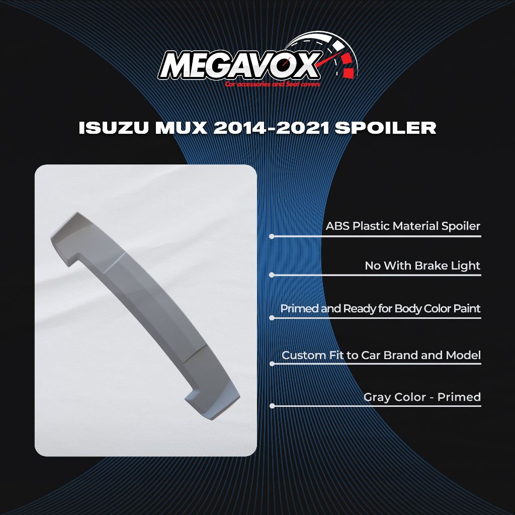 Isuzu Mux 2014-2021 Spoiler | Shopee Philippines