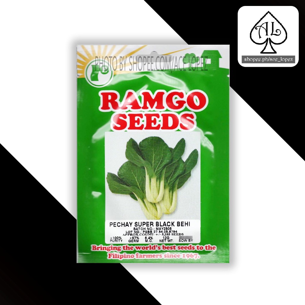 Ramgo RPD Seeds Pechay Super Black Behi 12g als21207 | Shopee Philippines