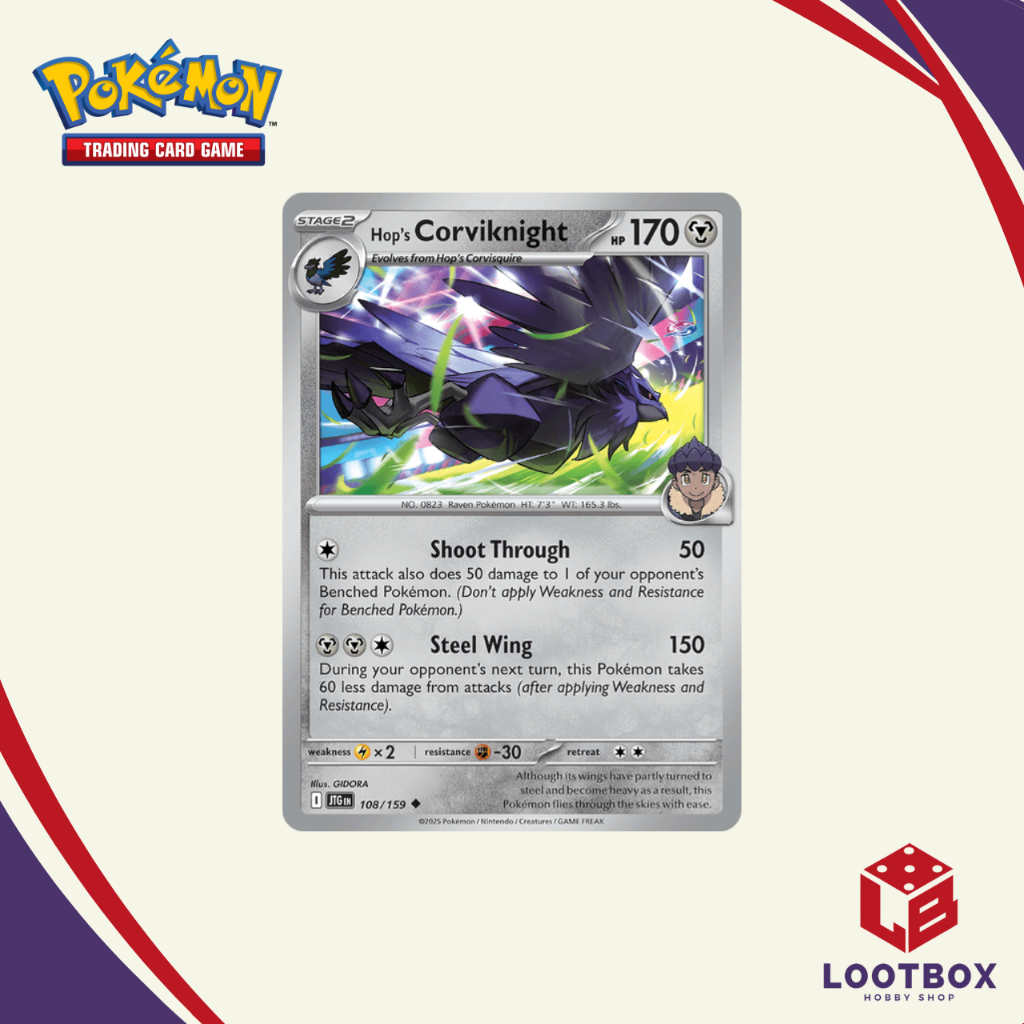 Pokemon Card Game: Hop's Corviknight (Uncommon) - Journey Together ...