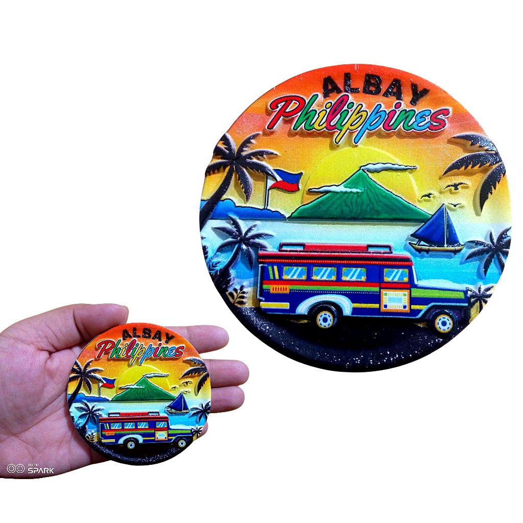 ALBAY PHILIPPINES REF MAGNET CERAMIC SOUVENIR | Shopee Philippines