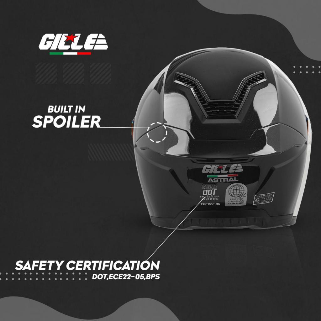 GILLE ASTRAL Revo Lens Full Face Dual Visor Motorcycle Helmet | Shopee ...