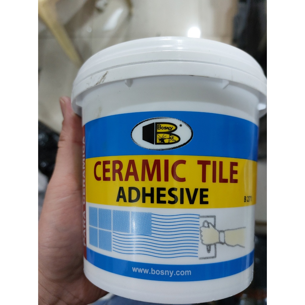 Bosny Ceramic Tile Adhesive 1KG Ready Mix! - For Wall Or Floor | Shopee ...