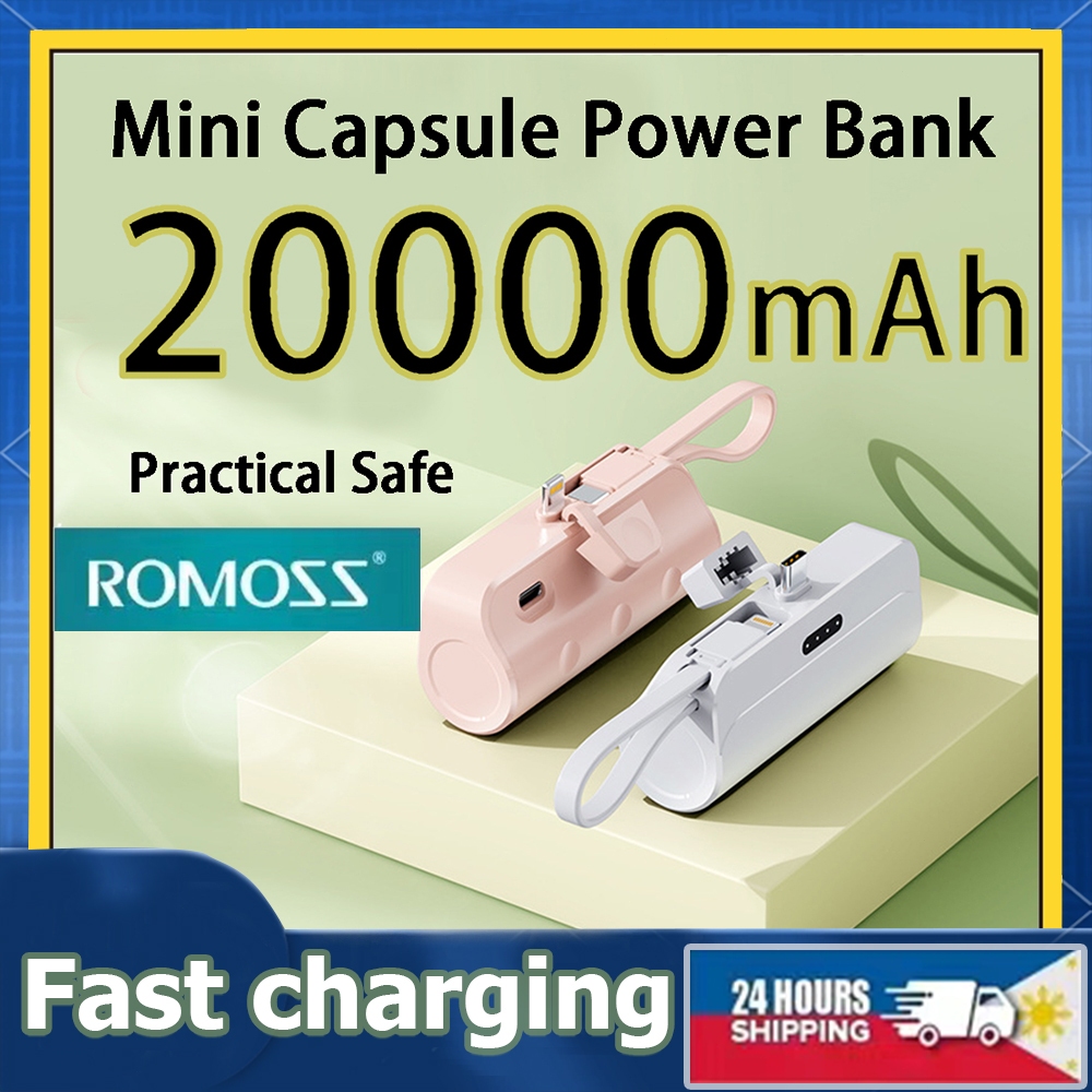 Mini Powerbank 20000mAh Type-C/Ip 2in1 Small Portable Power Bank ...