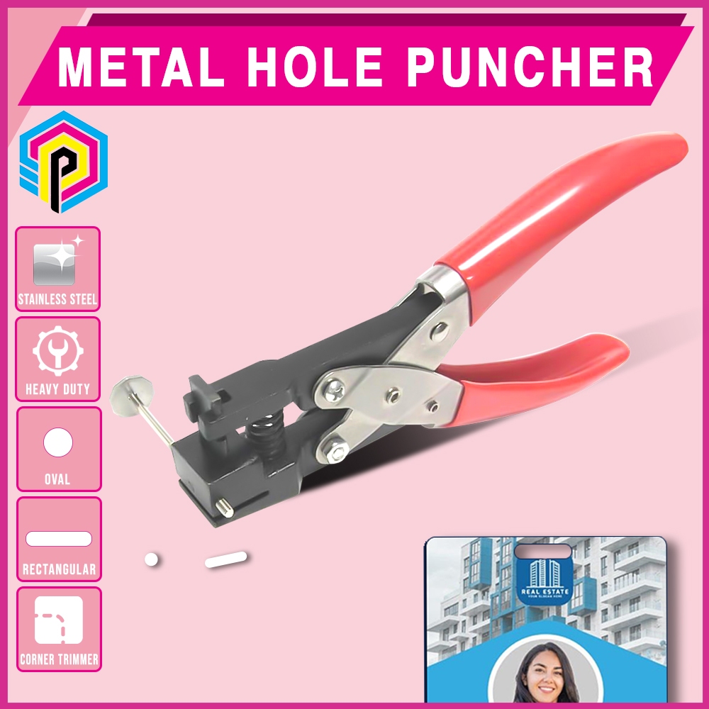 Officom Handheld ID Puncher Oval/Rectangular Hole Puncher | Shopee ...