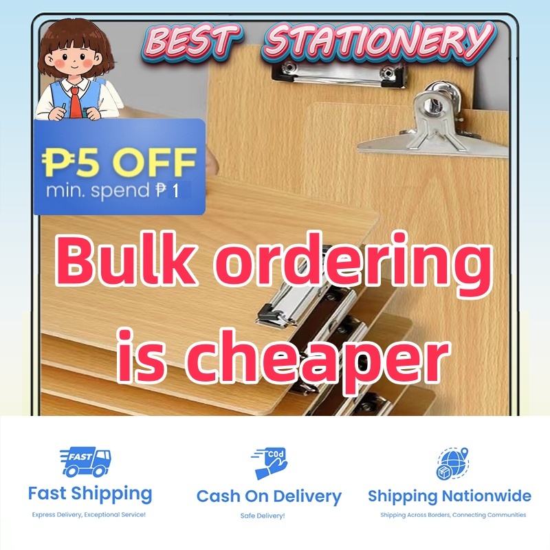 A4 Clipboard Wooden Paper Folder File Organizer High Quality Binder ...