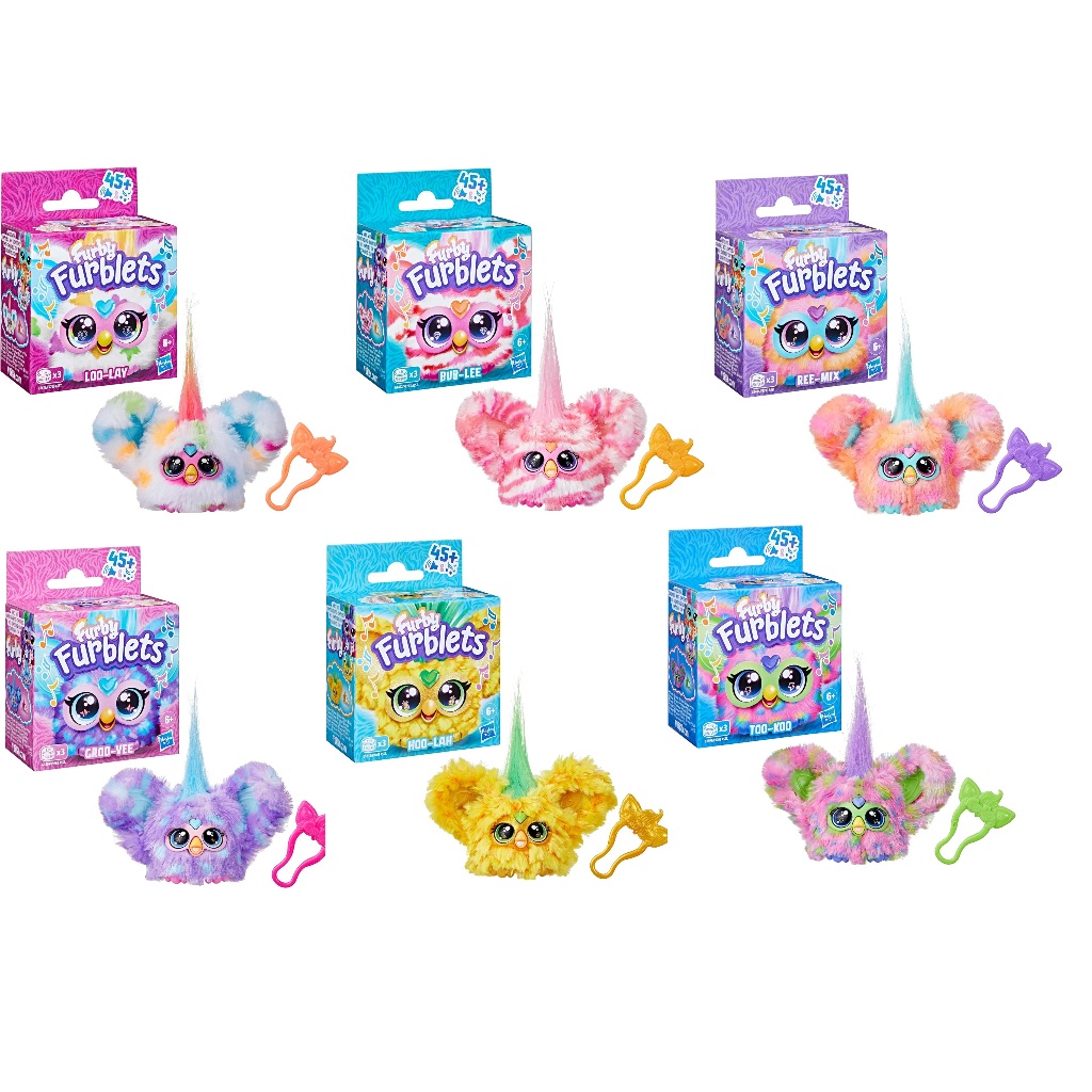 Furby Furblets Mini Friend, 45+ Sounds & Music, Speaks Only Furbish ...