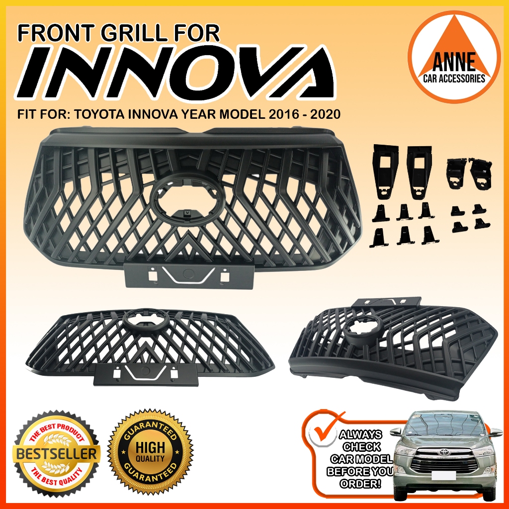 Front Grille Toyota Innova 2016 - 2020 / 2021 - Onwards Front Grille ...