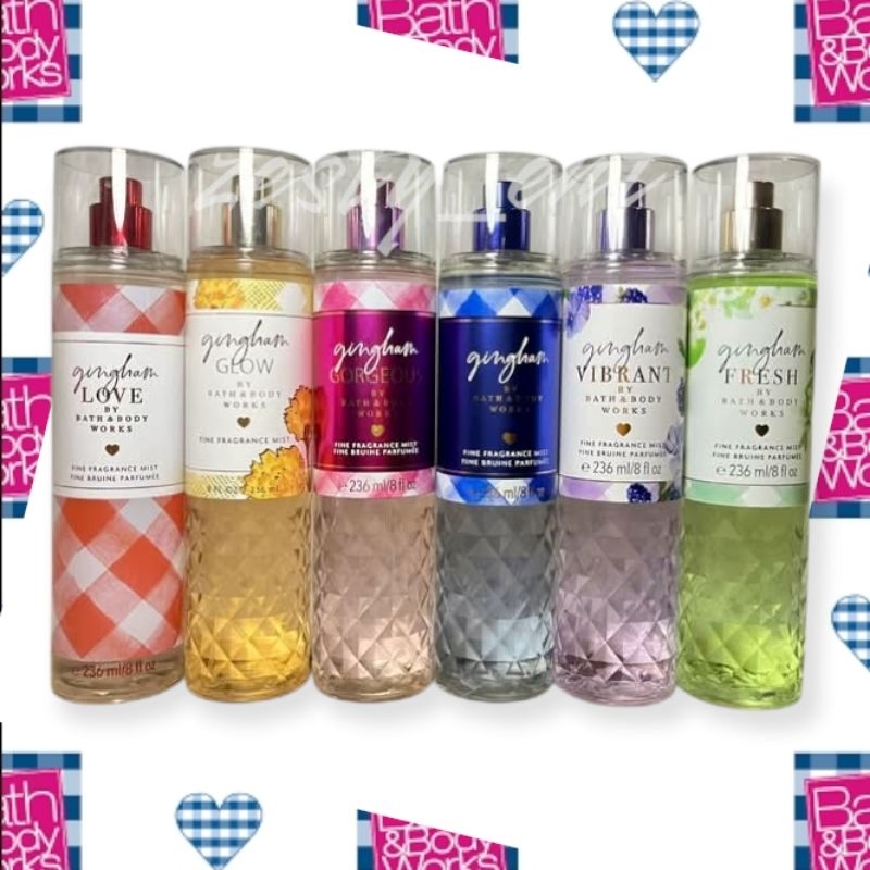 Bath and Body Works Gingham Fine Fragrance Mist New Collection | Shopee ...