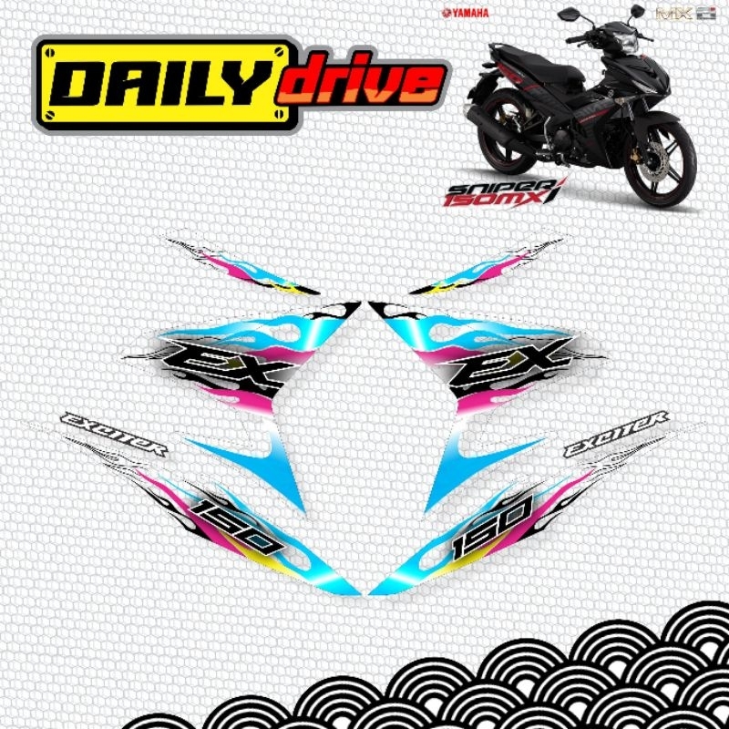 YAMAHA SNIPER 150 INDO FIRE CONCEPT DECAL | Shopee Philippines
