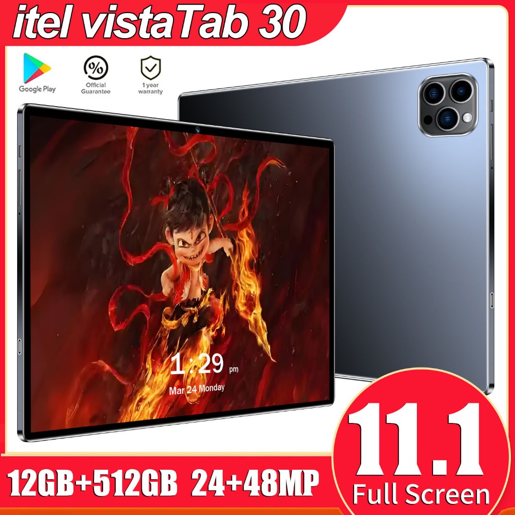 iteI Vista Tab 30 12GB+512GB IPS Screen Dual Speakers AI Assistant ...