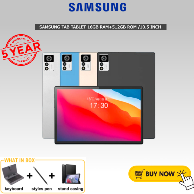 𝗦𝗔𝗠𝗦𝗨𝗡𝗚 GALAXY Tab A/Tab S Tablet 16GB RAM+512GB ROM 4K Screen Android ...