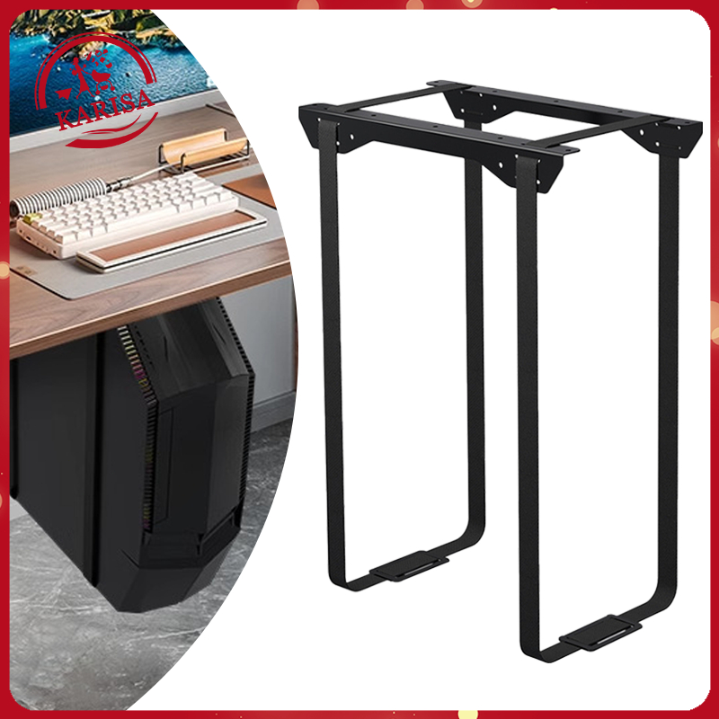 Under-Desk and Wall Mount PC Adjustable Strap Bracket Computer Case ...