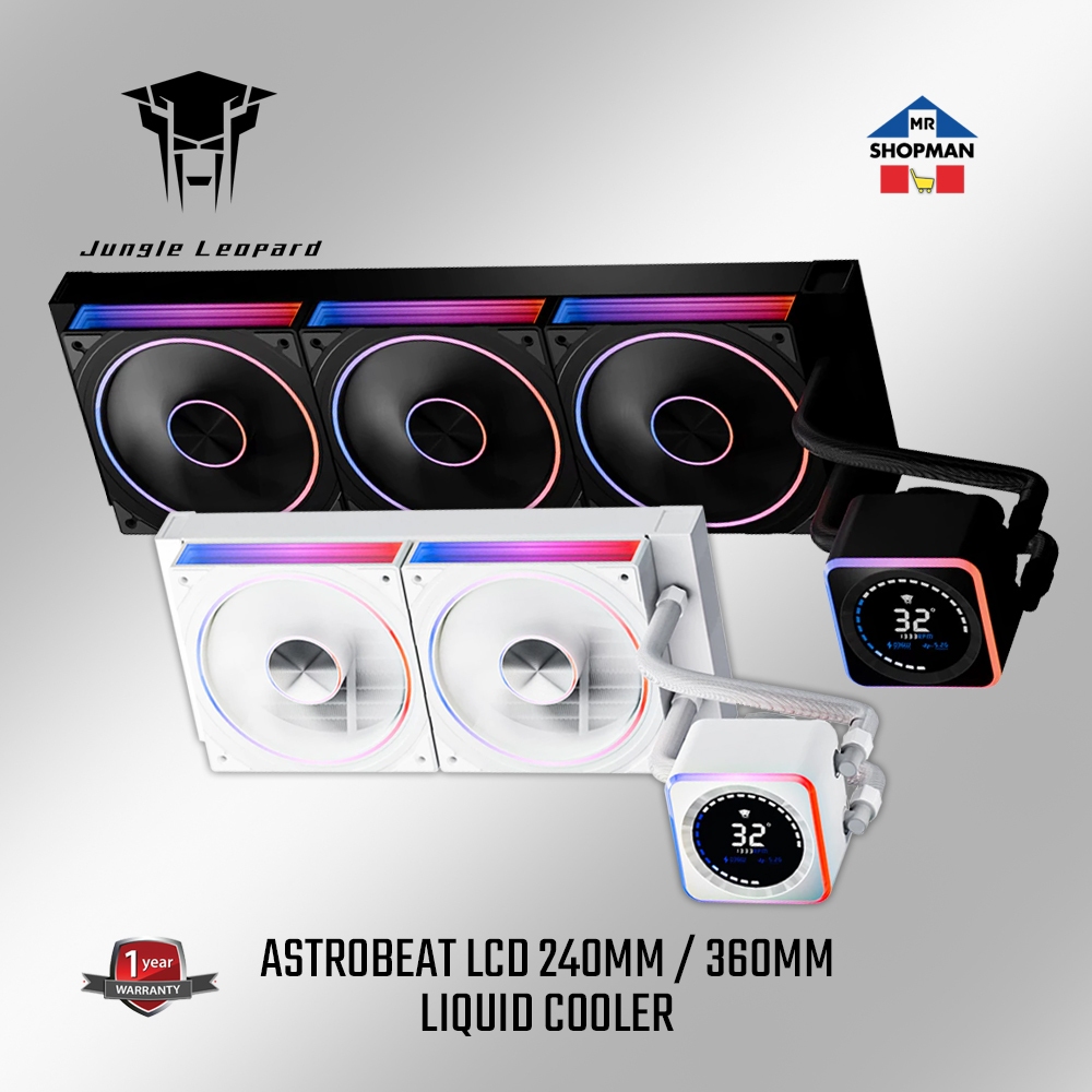 Jungle Leopard Astrobeat 240mm / 360mm Digital ARGB AIO Liquid Cooler ...